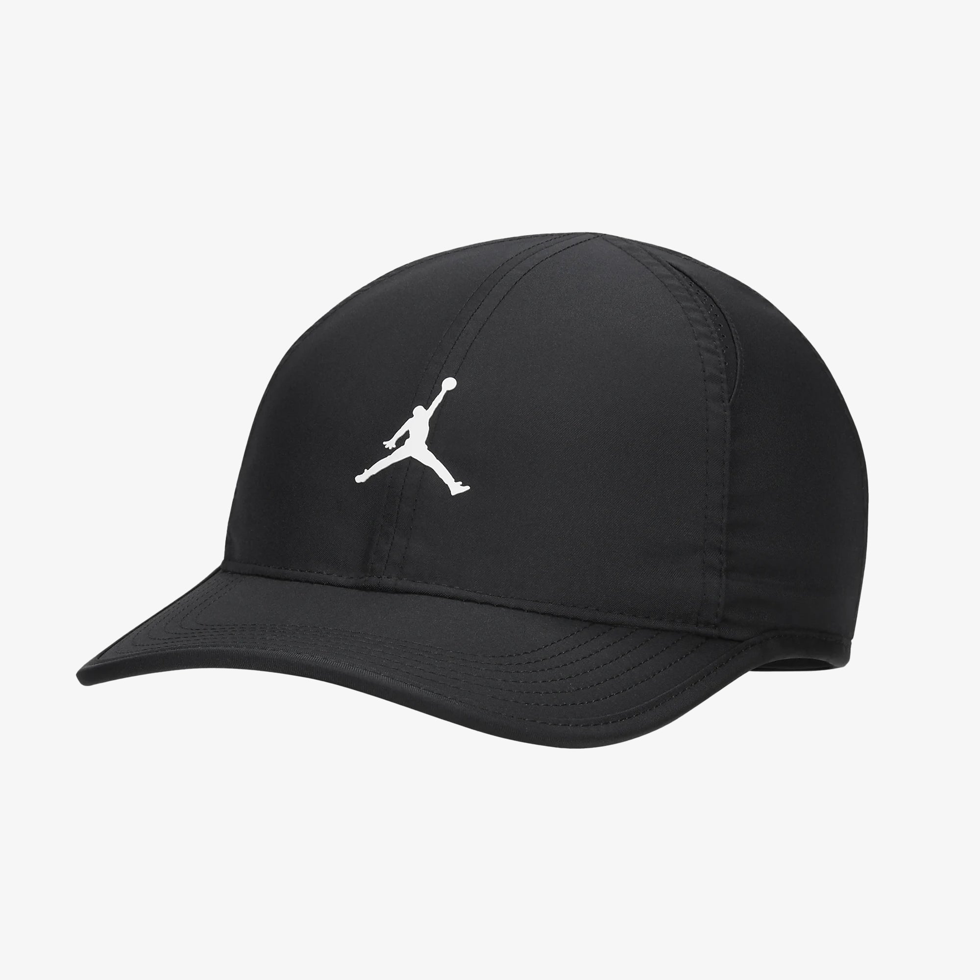 Jordan | DRI-FIT CLUB UNSTRUCTURED CURVED BILL CAP { BLACK/BLACK/WHITE ...