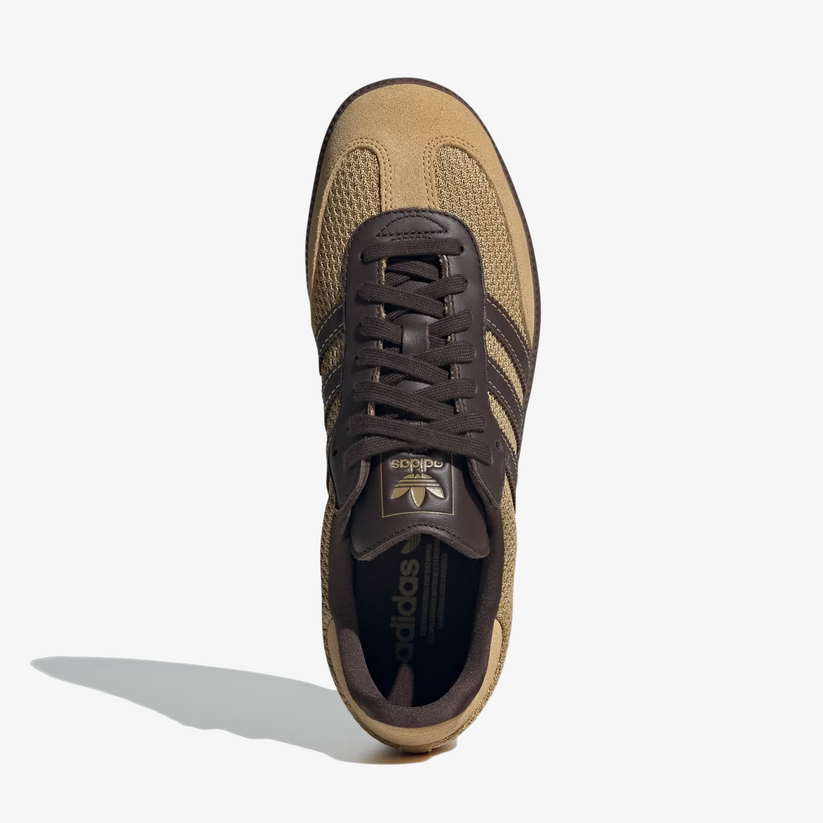 ADIDAS ORIGINALS | SAMBA OG { GOLDEN BEIGE/DARK BROWN/GUM – Superkicks
