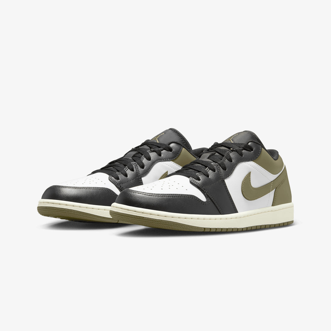 Buy Jordan Air Jordan 1 Low Black & Medium Olive Shoes for Men | Superkicks