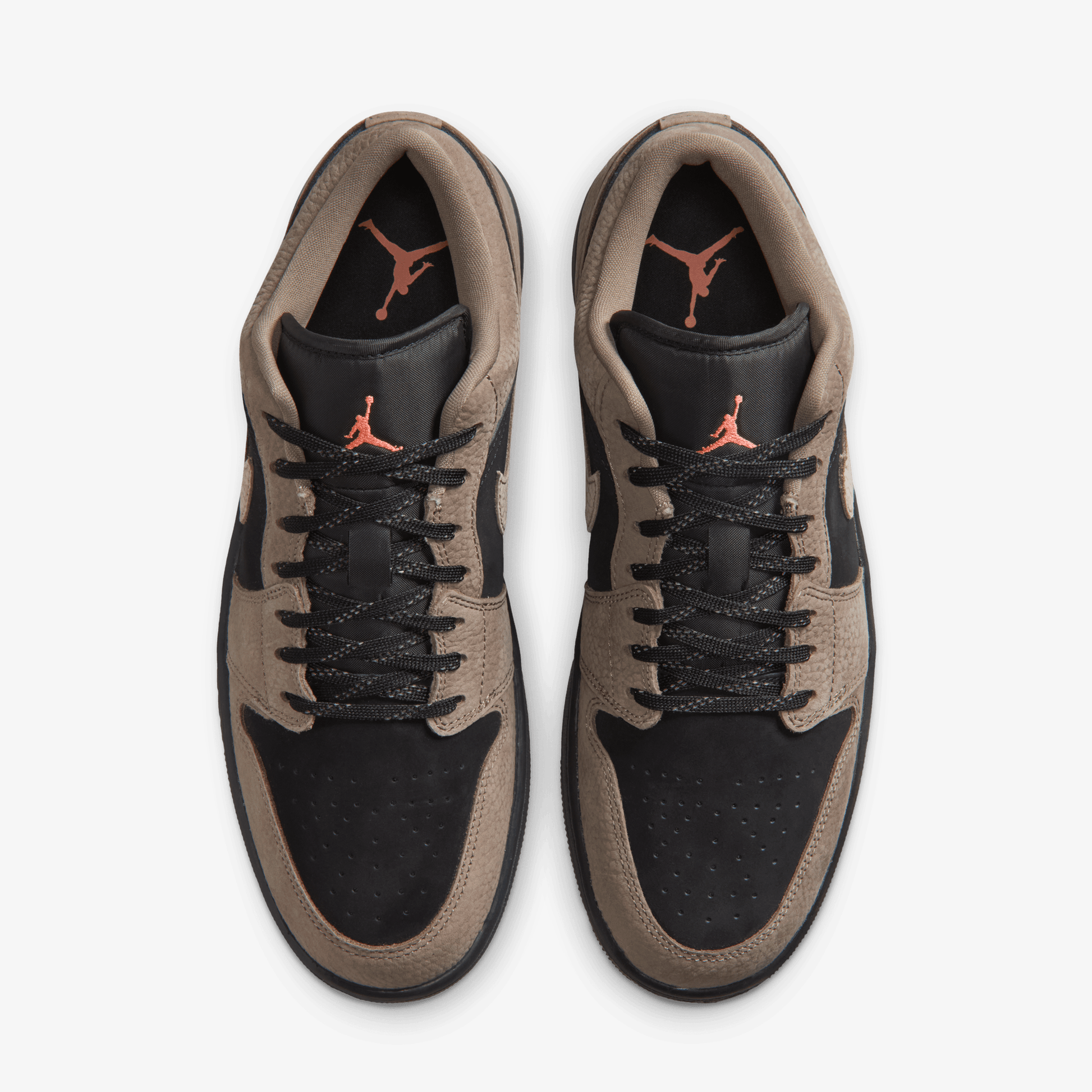 JORDAN | AIR JORDAN 1 LOW { BLACK/OLIVE GREY-LT WILD MANGO – Superkicks
