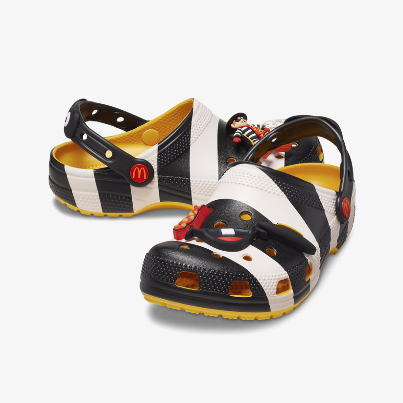 Crocs | McD x CROCS CLASSIC CLOG HAMBURGLAR { BLACK/WHITE – Superkicks