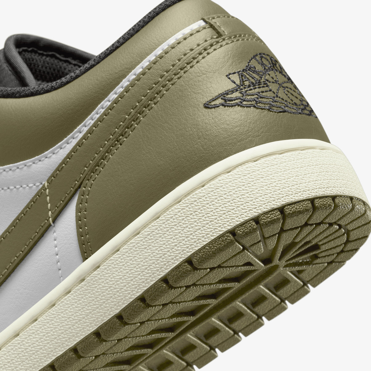 Buy Jordan Air Jordan 1 Low Black & Medium Olive Shoes for Men | Superkicks